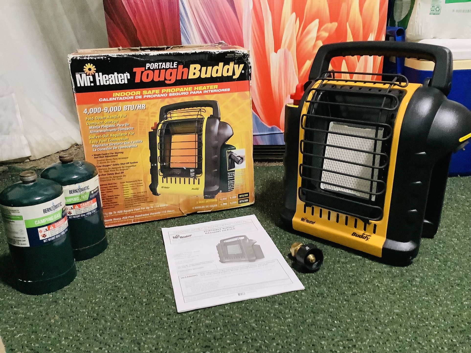 9k BTU Propane Indoor Heater With Cans for Sale in Sharon Hill, PA ...