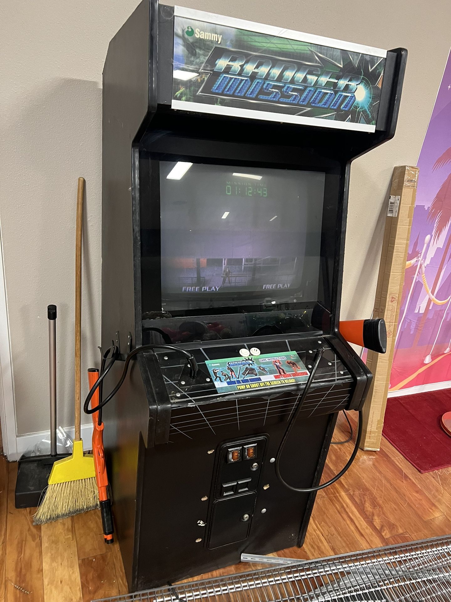 2 Arcades Pac Man Classics Sammy Ranger Mission Arcade Machine Coin Op ...