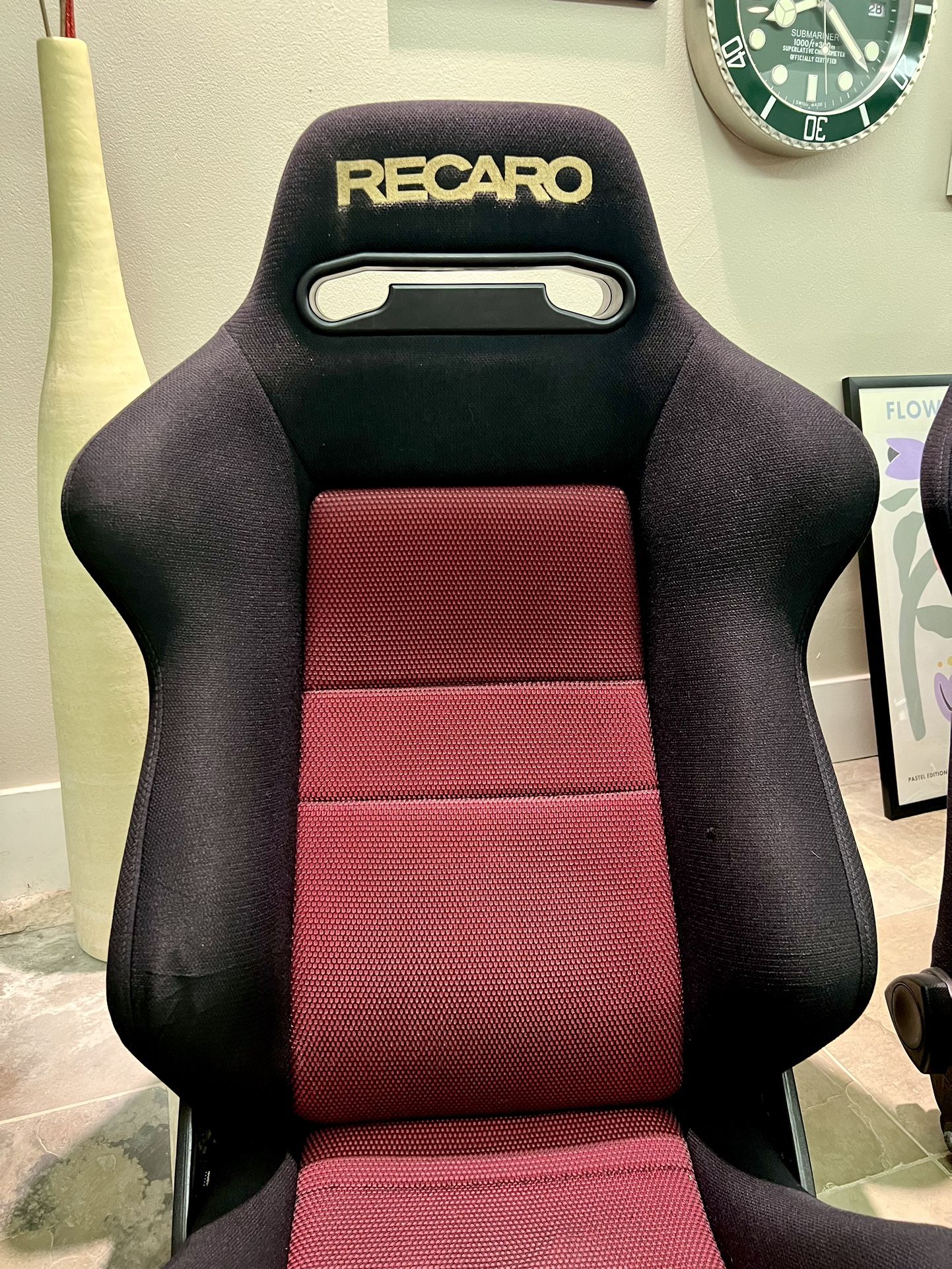Recaro Sr2 Bucket Seats Black Red Maroon 2x Jdm for Sale in Fullerton ...