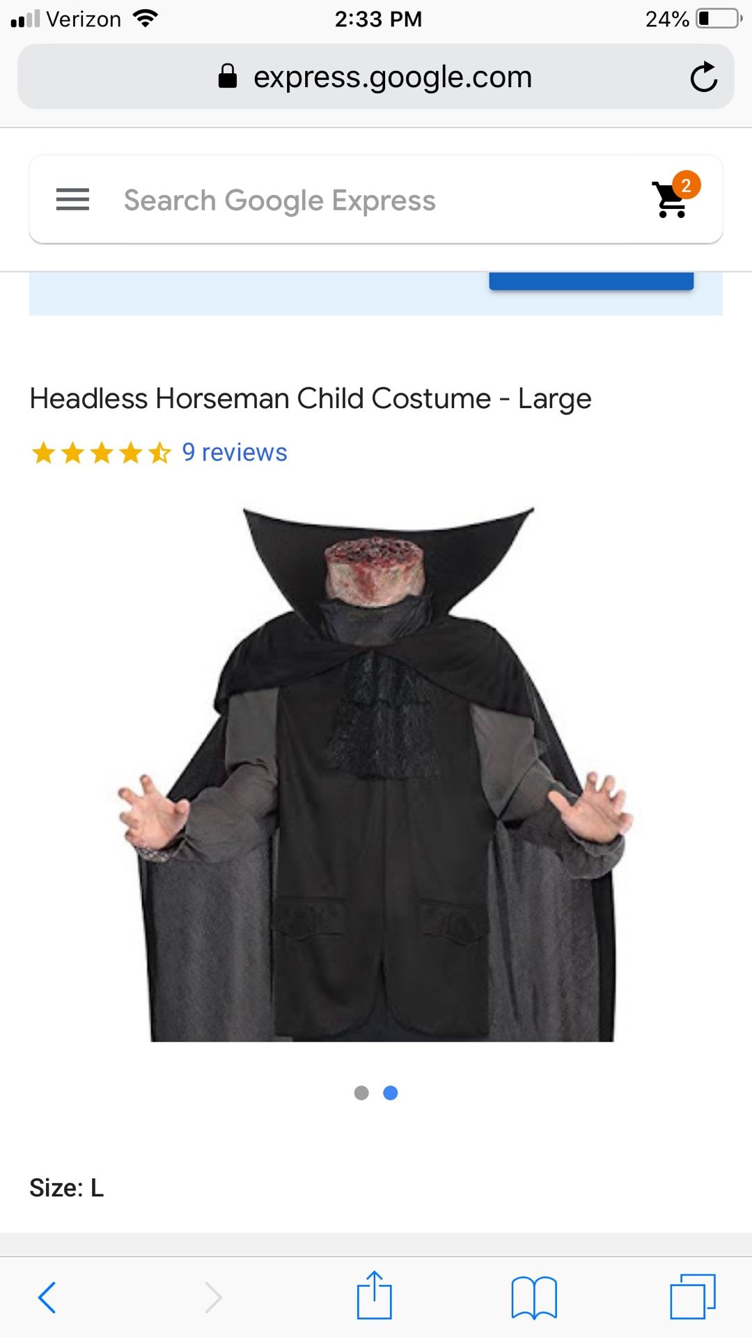 Headless Horseman Costume Adults