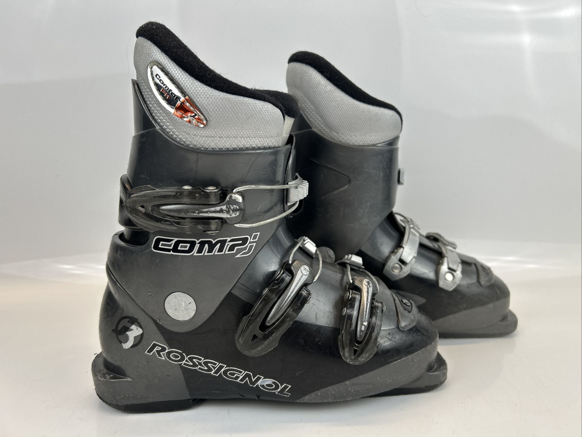 Rossignol Comp J3 Kids Ski Boots Mondo 21–22.5 Gray READ DESCRIPTION ...