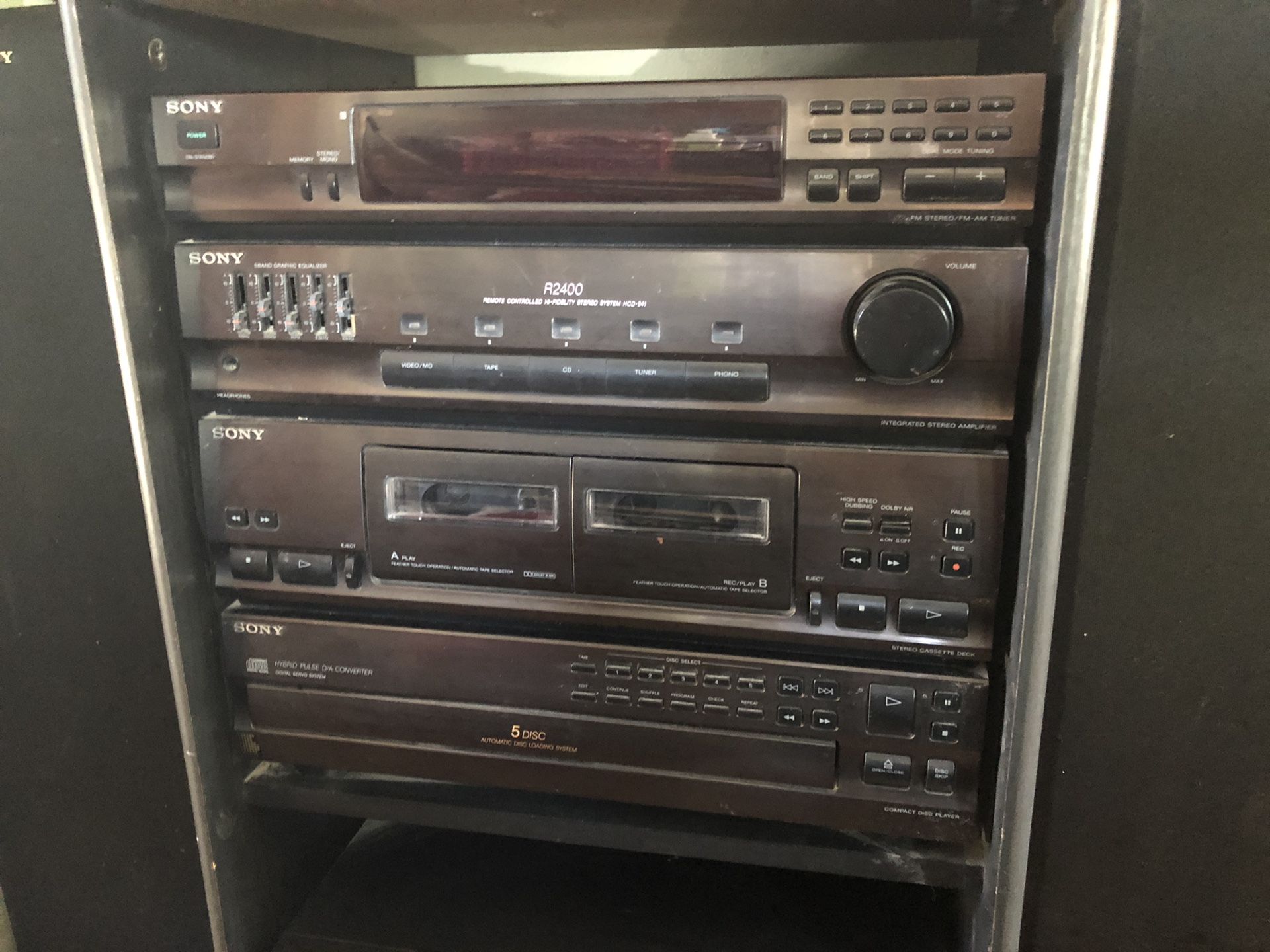 Sony R2400 Hi-Fidelity Stereo System Model HCD-241 for Sale in Bell, CA ...