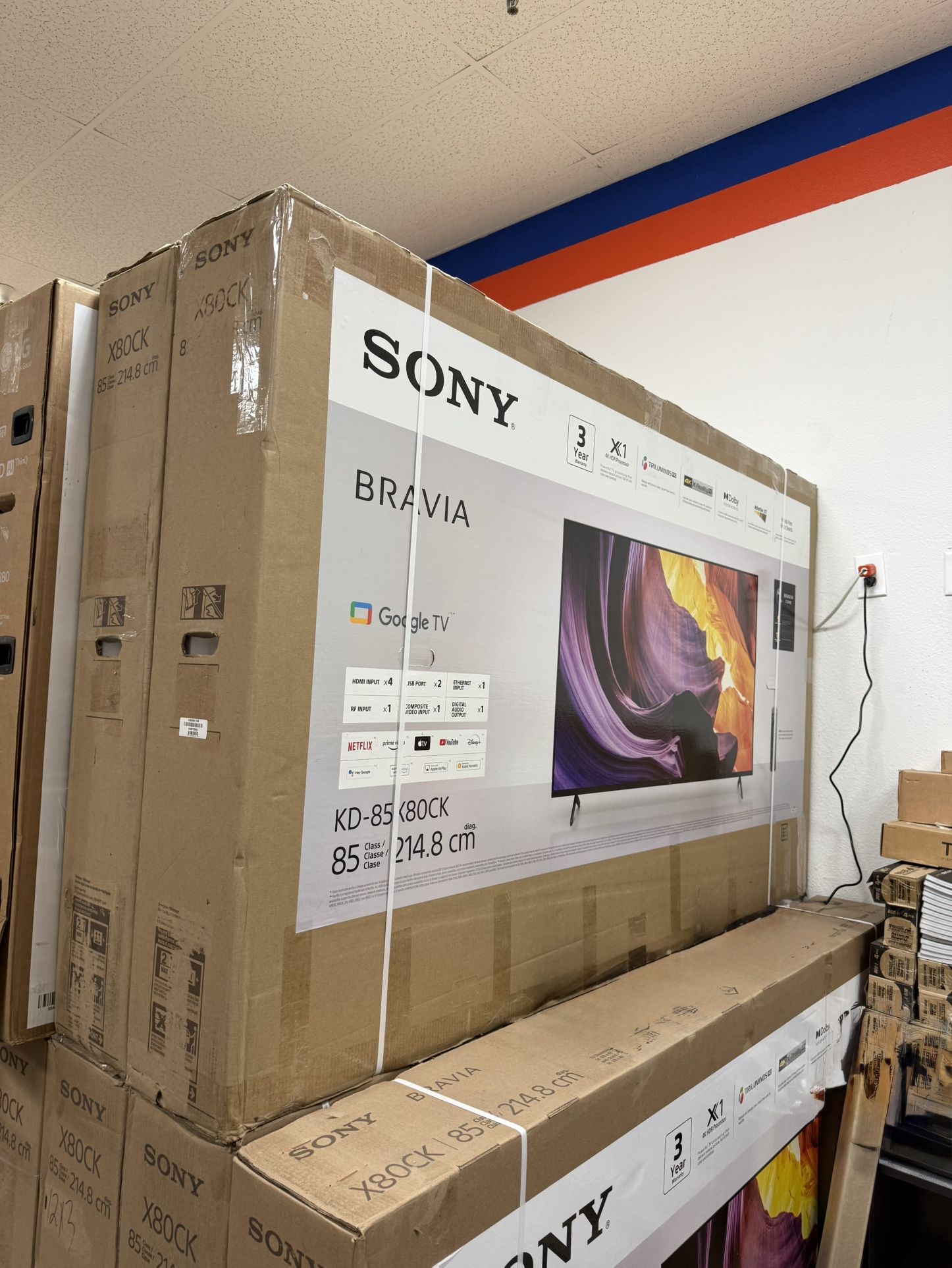 SONY 85” BRAVIA X80K 4K SMART TV for Sale in Fontana, CA - OfferUp