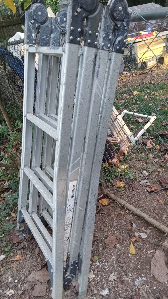 $49.00 ESTWAY FOLDABLE LADDER. GREAT CONDITION. for Sale in Marietta ...