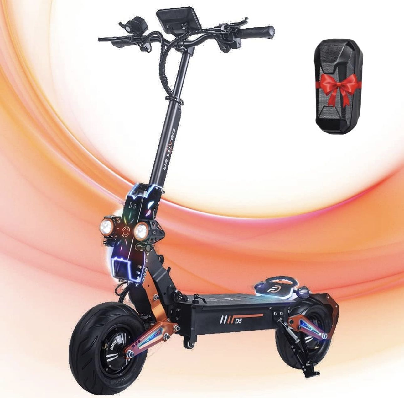 ANDBEE Electric Scooter Adult, 12-inch Road Tires with Seat Sports ...