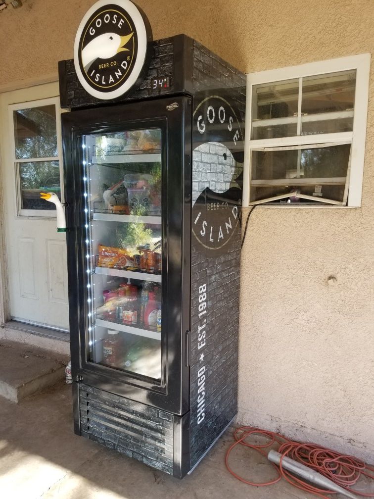 BAD ASS Goose Island Man cave fridge for Sale in Riverside, CA - OfferUp