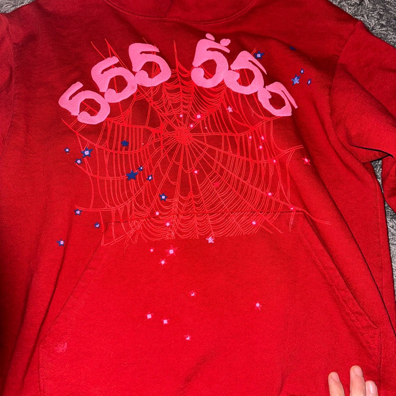 spider worldwide red 555 hoodie 100% authentic for Sale in San Antonio ...