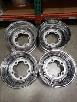 15" Volkswagen Chrome 5 Lug Staggered Wheels, VW Bolt Pattern: 5x205 ...