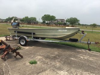 MonArk aluminum Boat 16ft for Sale in Alice, TX - OfferUp