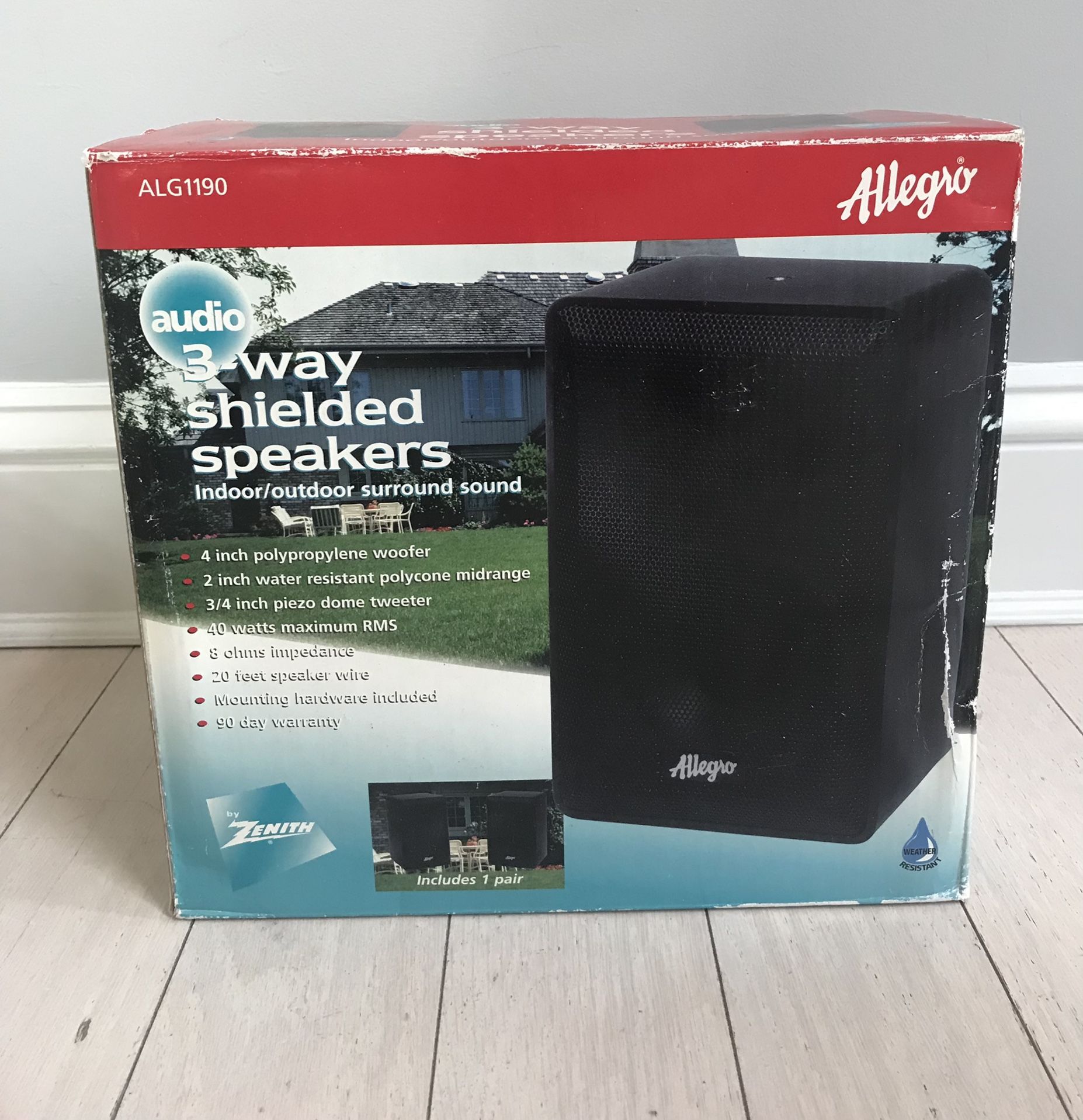 1 PAIR ZENITH ALLEGRO Amplifier Speaker System Model ALG2030 New In ...