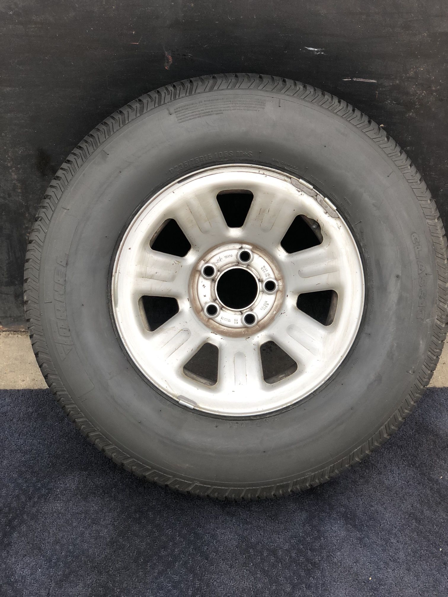 Ford Ranger rim 15 inch factory steel 5 lugs bolt pattern 4.50 inch 114 ...
