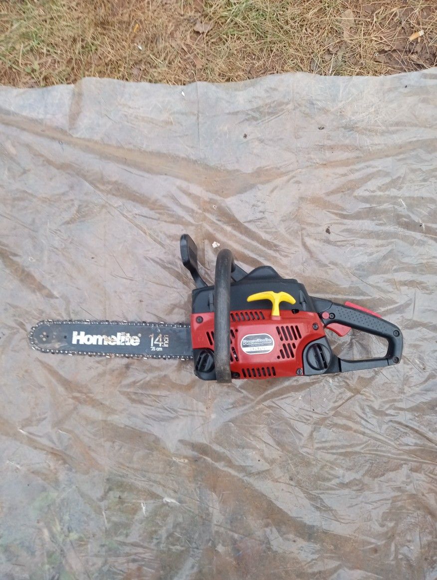 33cc HomeLite 14" Chainsaw for Sale in Statesville, NC - OfferUp