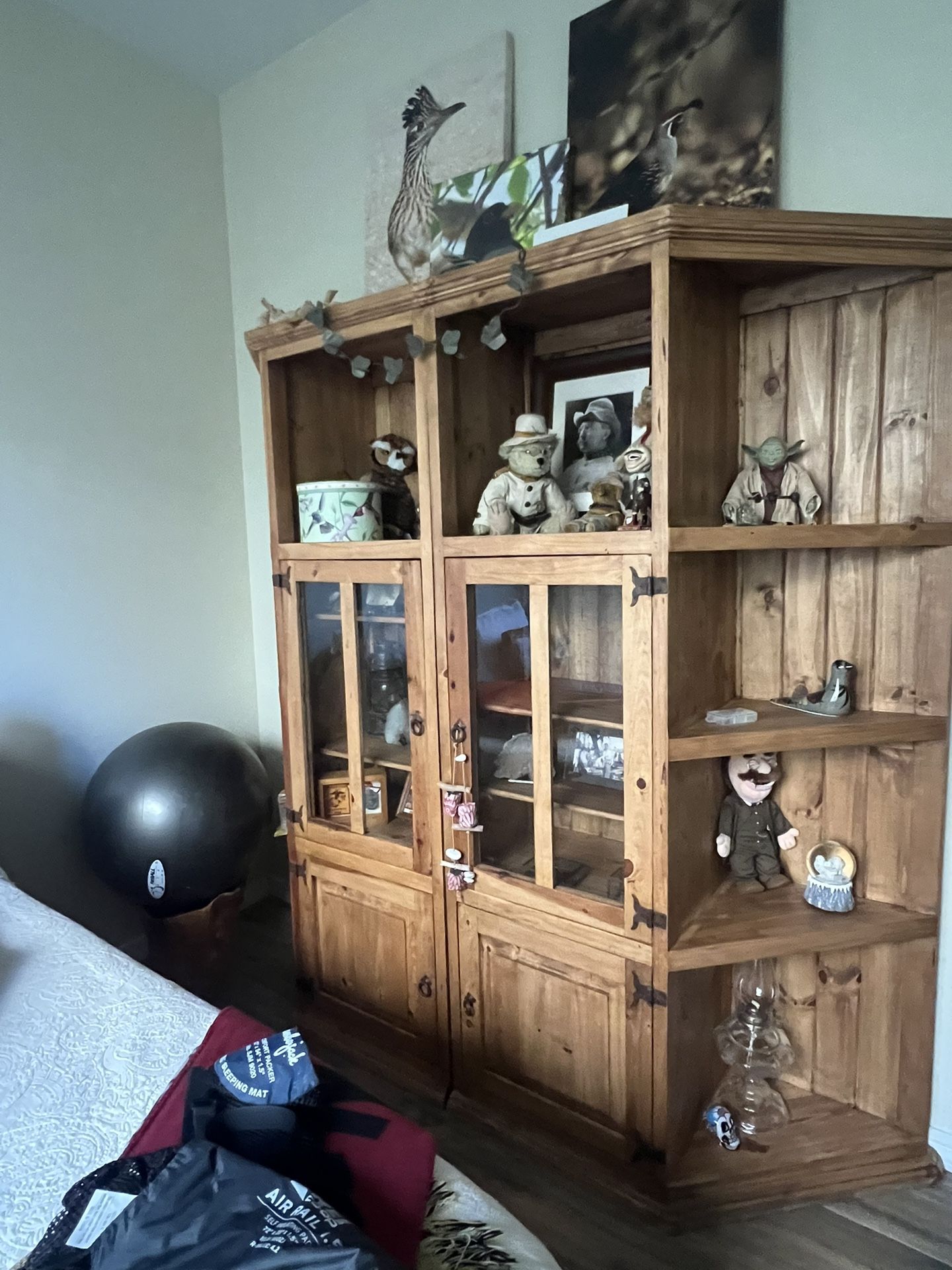 FREE: Mission Style Wall Unit – Solid Wood, Rustic Charm – 11’6” Wide ...