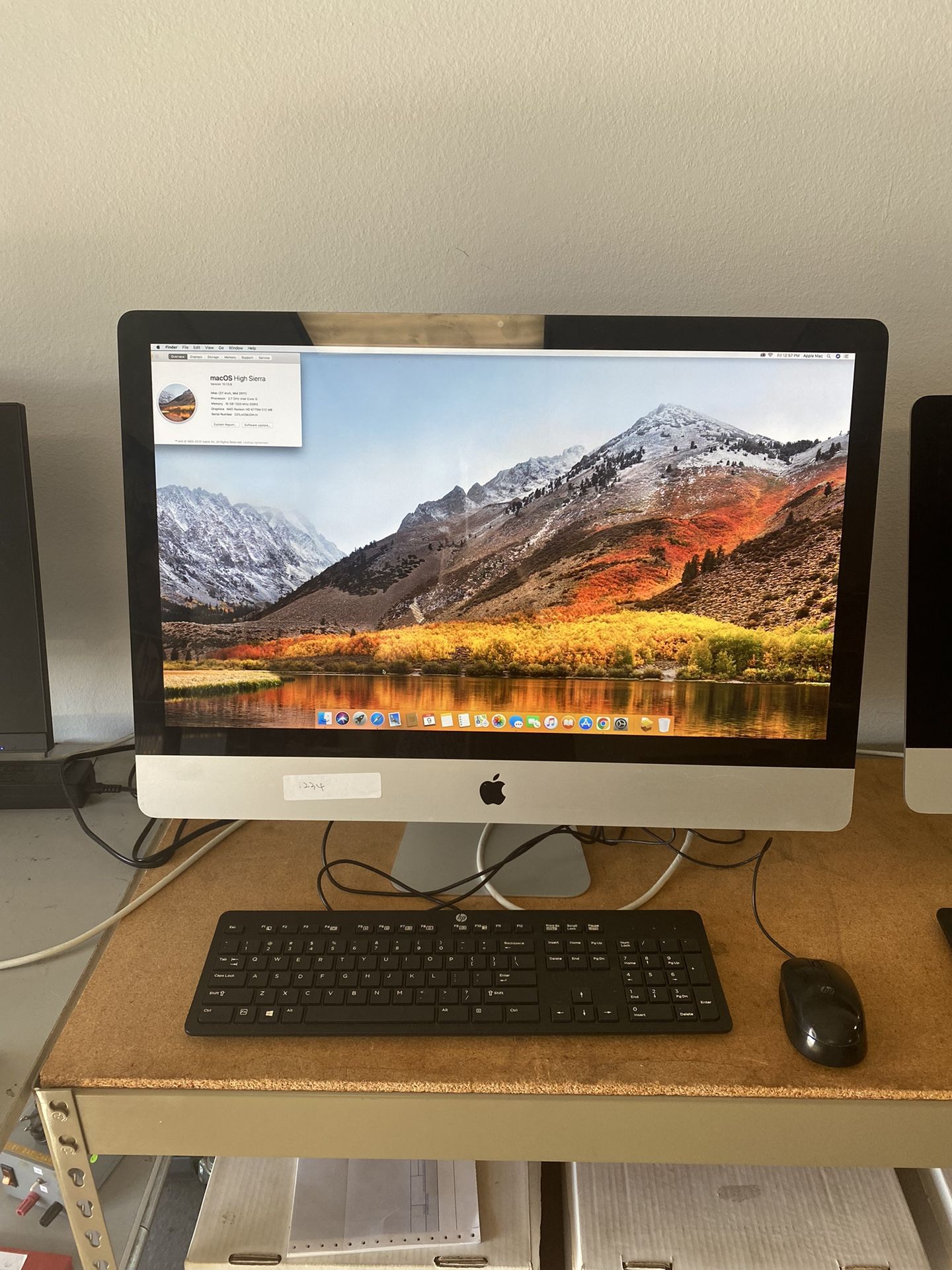 Apple iMac 27”. A1312. Model. Corei5/16gb Ram/256gb Ssd/keyboard/mouse ...