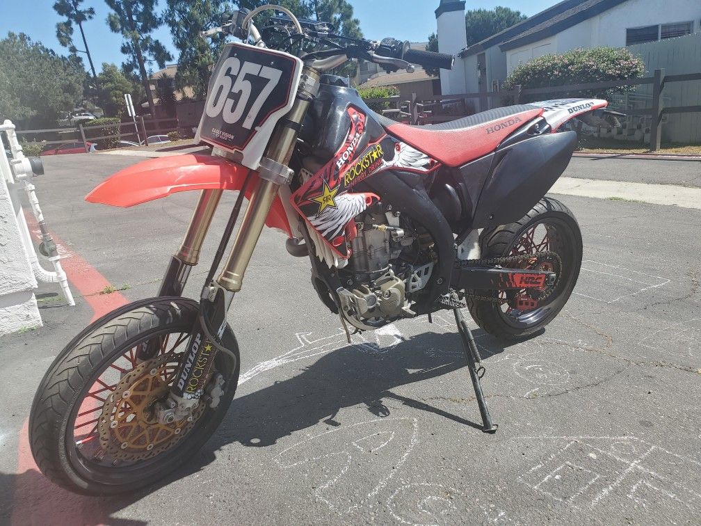 2006 honda crf450r clean title california plated supermoto for Sale in ...
