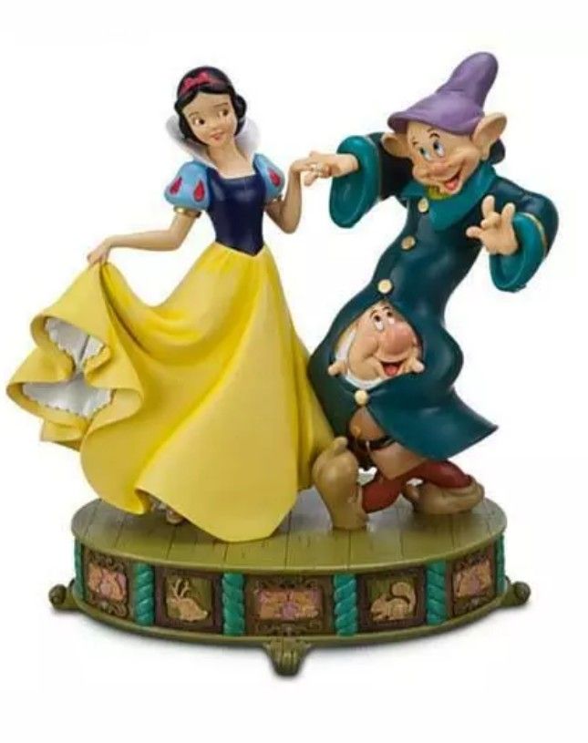 Disney Snow White Dopey dancing medium big fig statue for Sale in ...