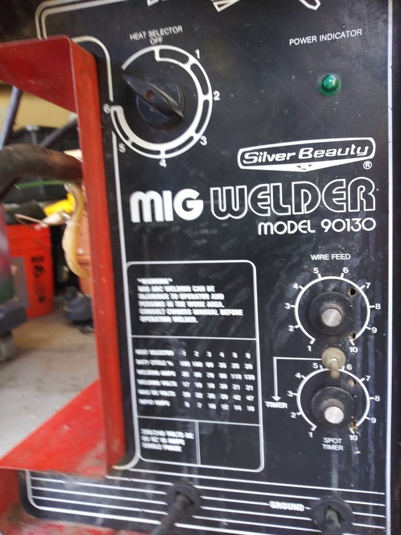 For sale or trade. ? Whatca got Mig welder 220v silver beauty is the ...