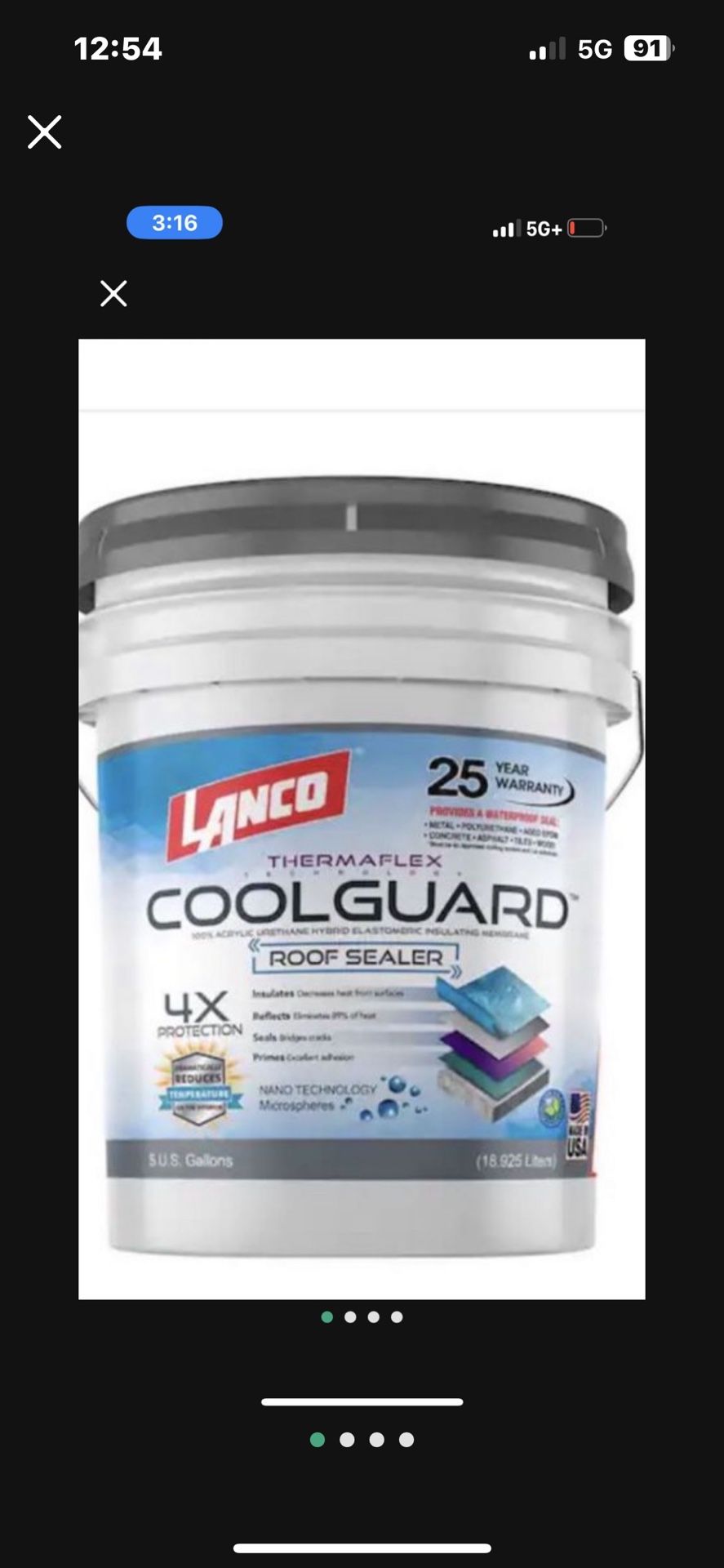 Lanco COOLGUARD Roof Sealer for Sale in Miami, FL - OfferUp