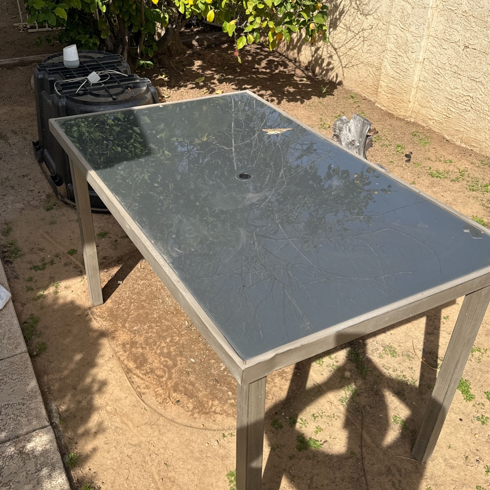 Free Outside Patio Glass Table And Chairs for Sale in Scottsdale, AZ ...
