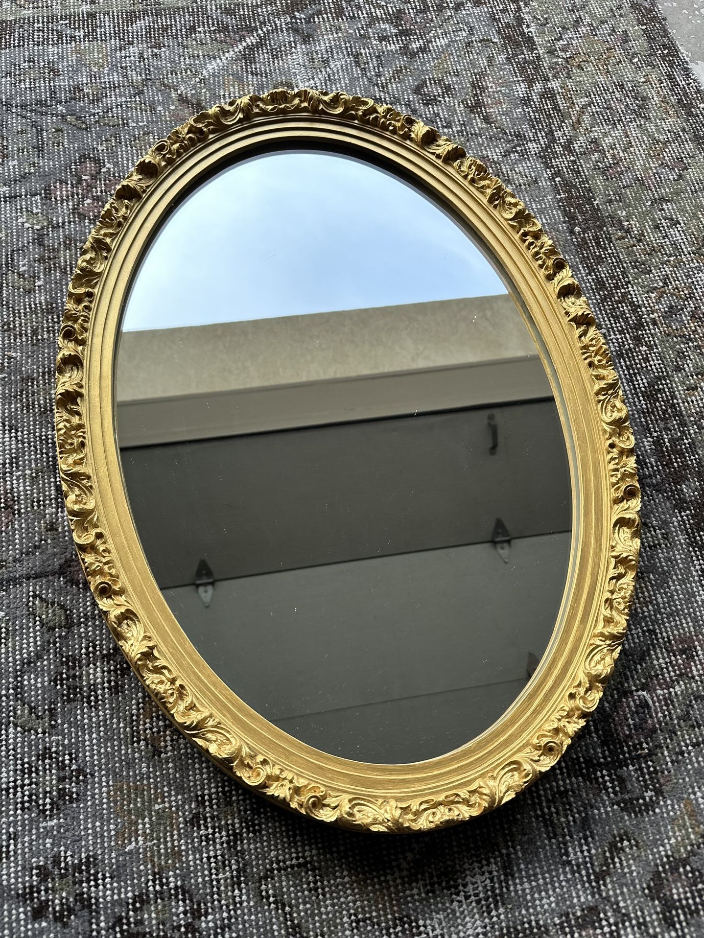 Ornate Gold Oval Frame