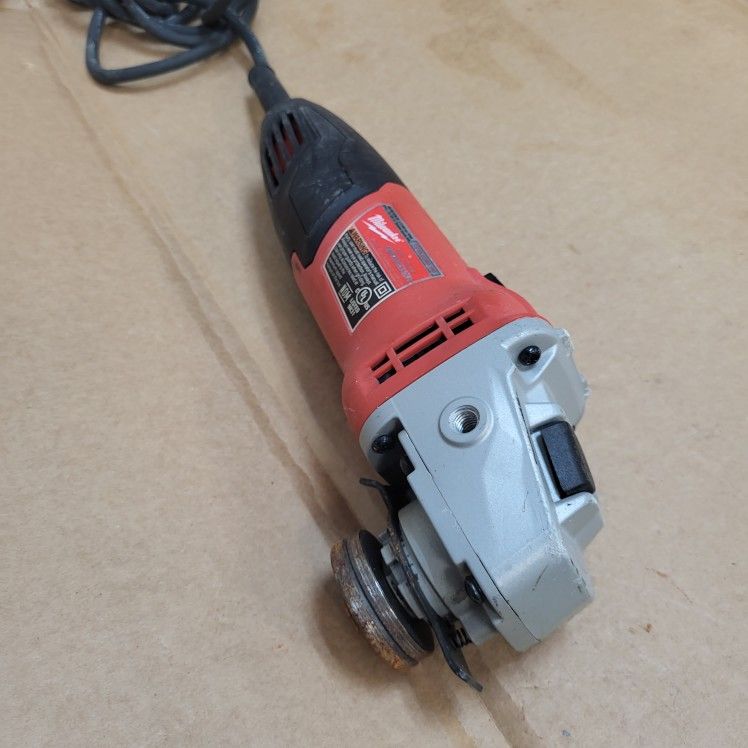 Milwaukee 7 Amp Corded 4-1/2 in. Small Angle Grinder with Sliding Lock-On Switch for Sale in ...
