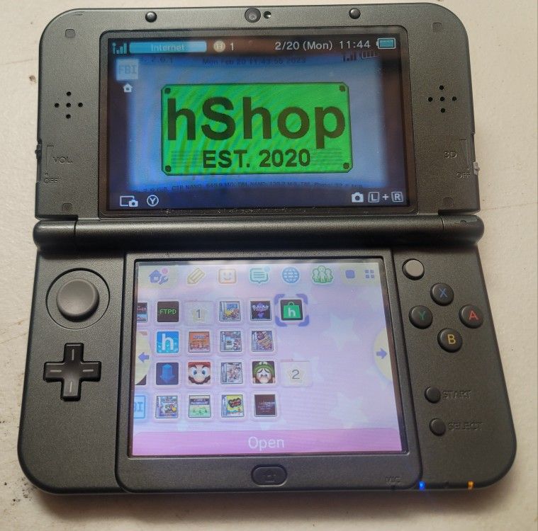 New Nintendo 3ds Xl Black System With hSHOP Loaded Games . for Sale in ...