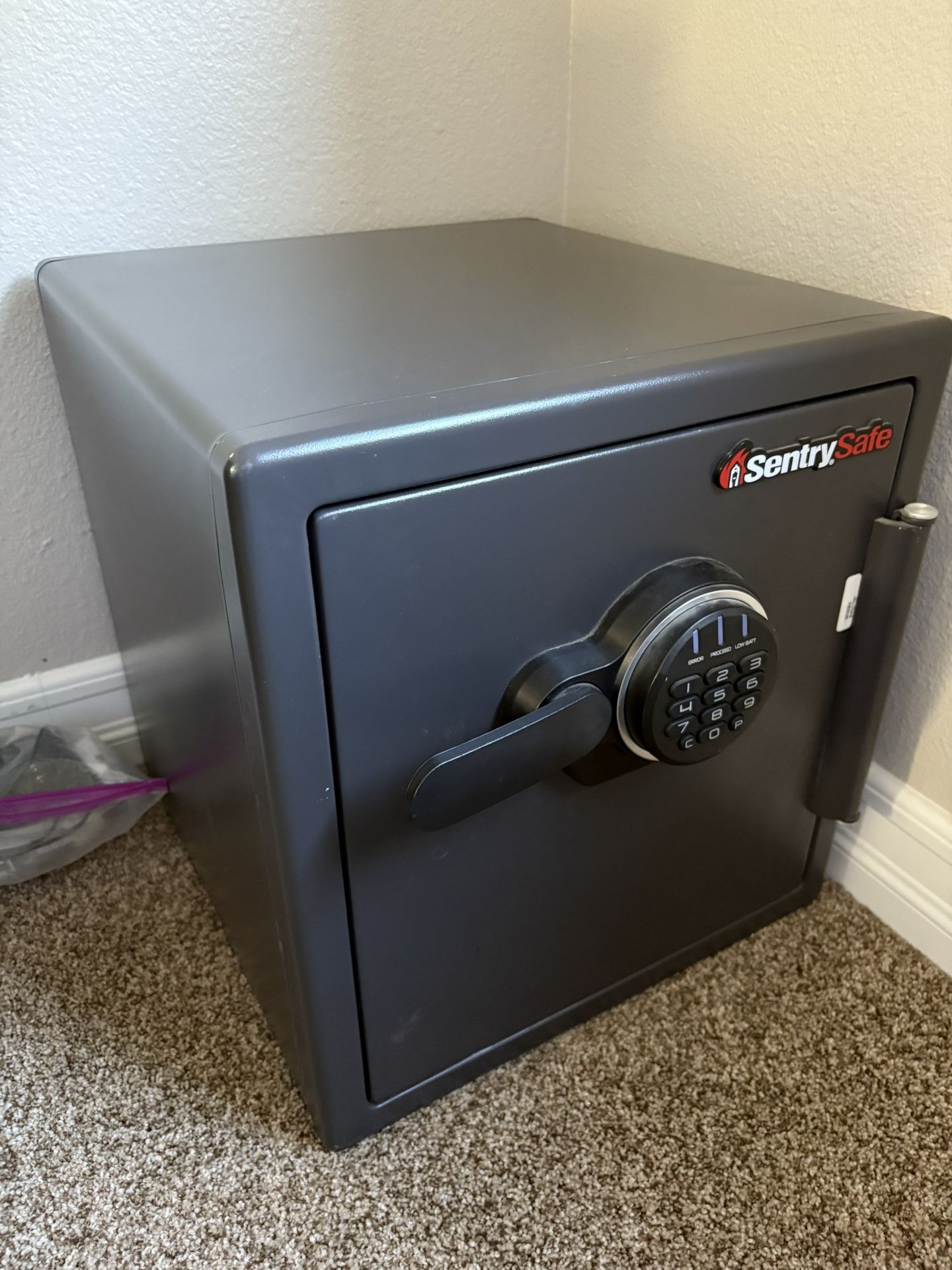 Sentrysafe Fire-safe Electronic Safe, 1.23 Cubic Feet, Gunmetal Gray ...