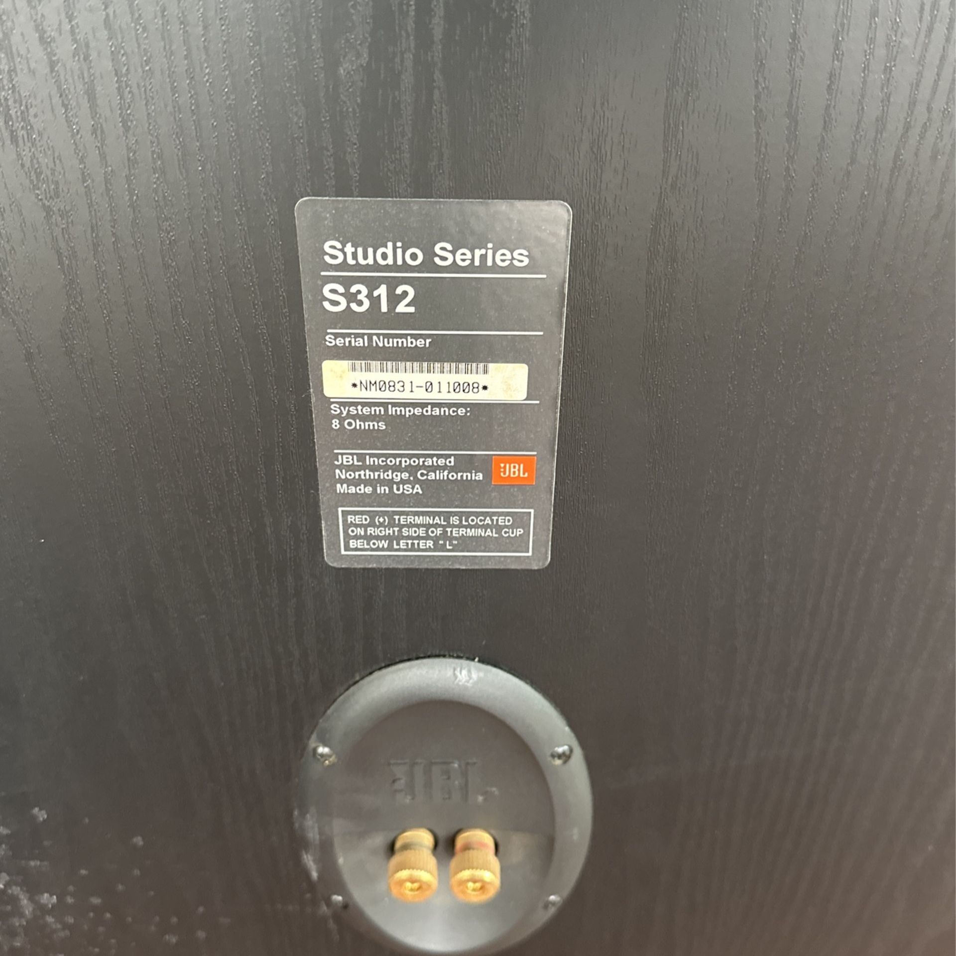 JBL Studio Series S312 3 Way Speaker System Floor Speakers for Sale in ...