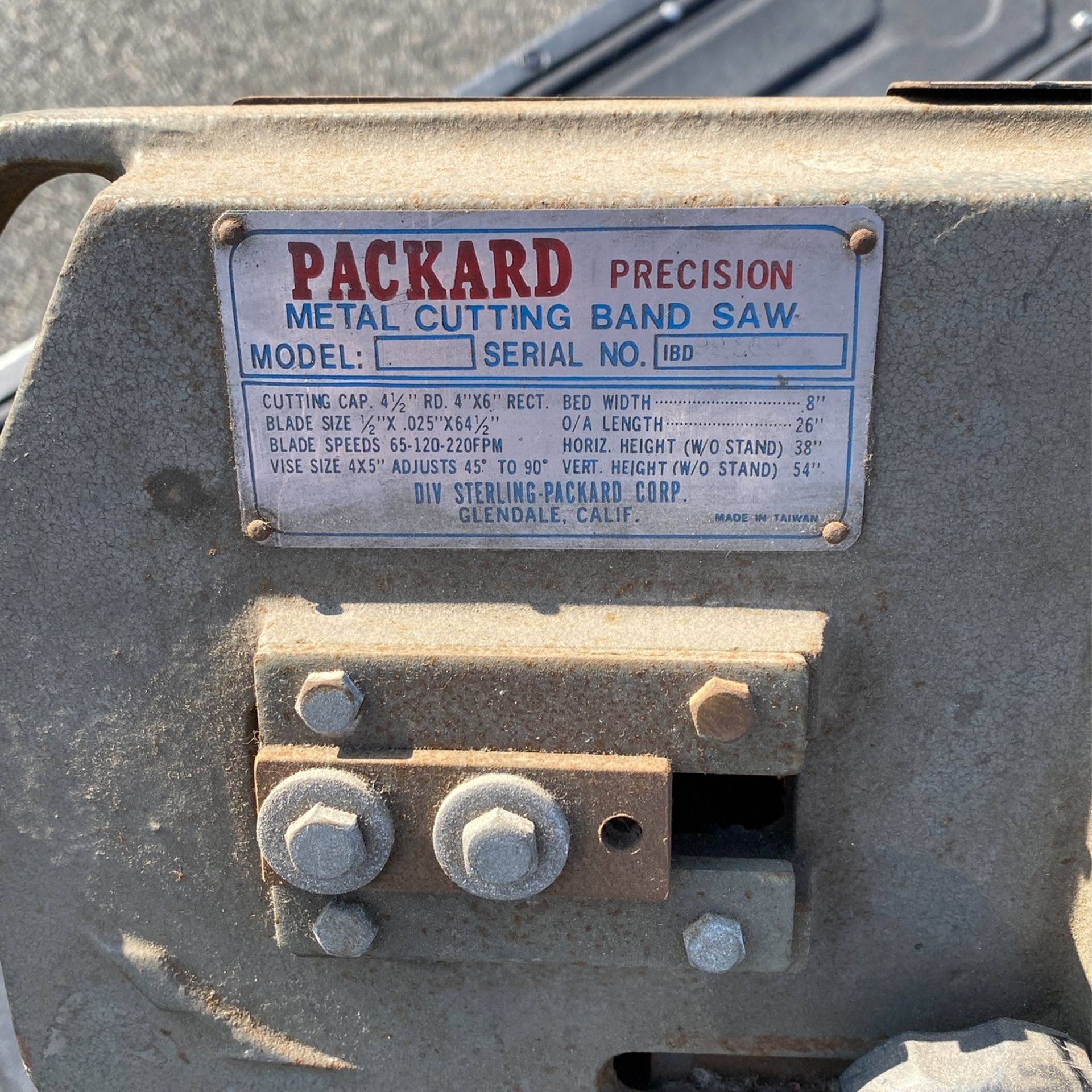 Packard Precision Metal Band Saw for Sale in La Mirada, CA - OfferUp