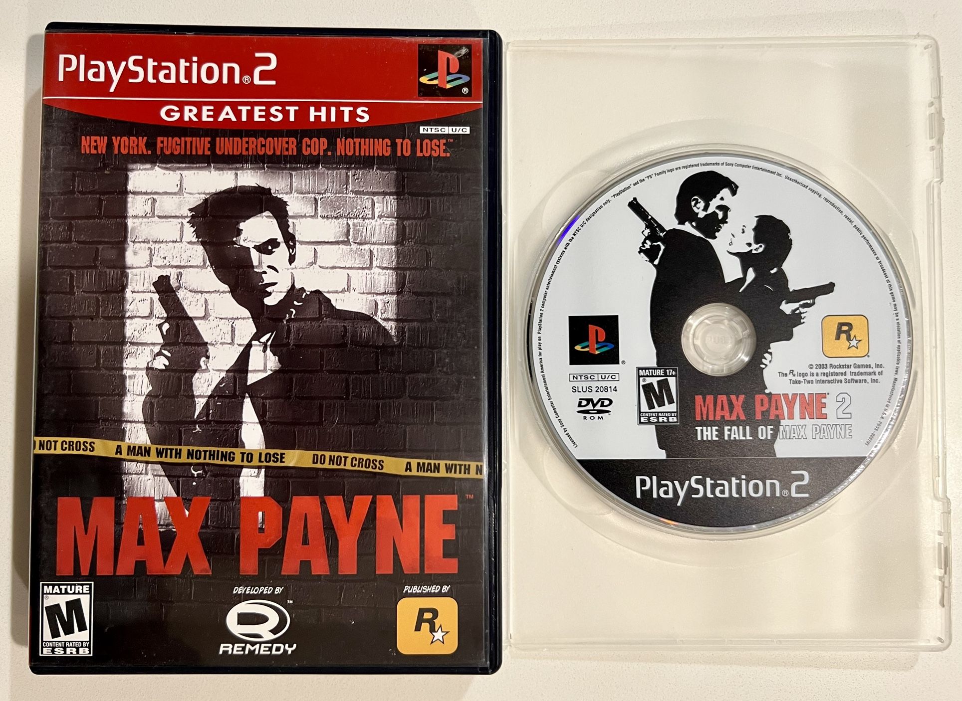 Max Payne 1 & 2 Bundle for Sony PlayStation 2 PS2 - Tested & Working ...
