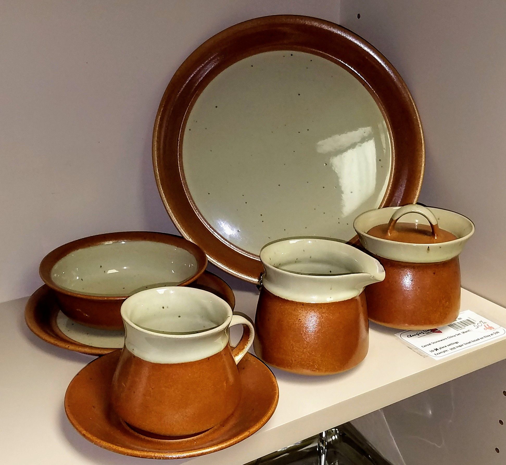Vintage Cerval/Sial Stoneware Pottery 52 pc Set for Sale in Waukegan ...