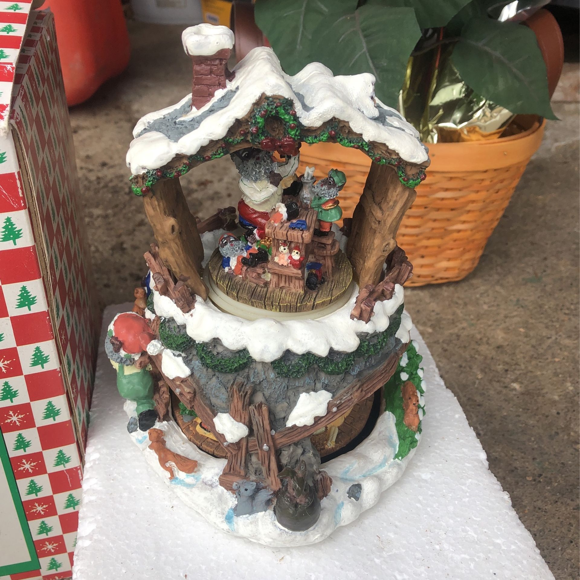 Animated Musical Jingle Bells Wind Up Christmas Decor for Sale in ...