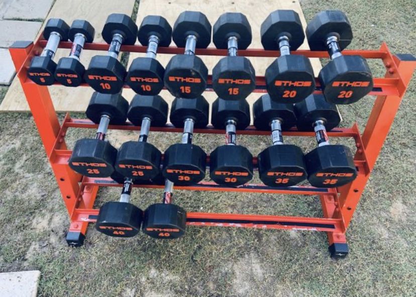 ($760 Firm) Commercial quality ethos dumbbells - $760 for 5-40 set ...
