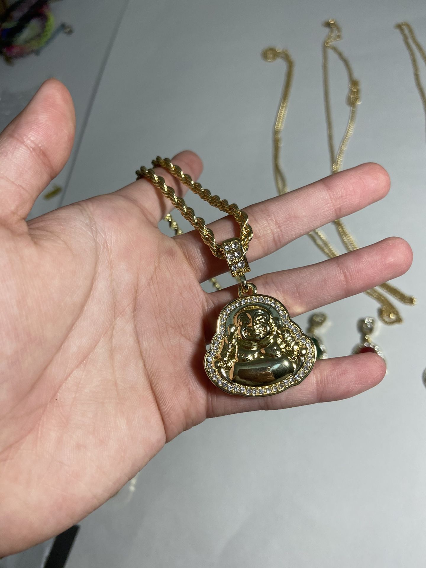 Gold buddha chain for Sale in Sacramento, CA - OfferUp