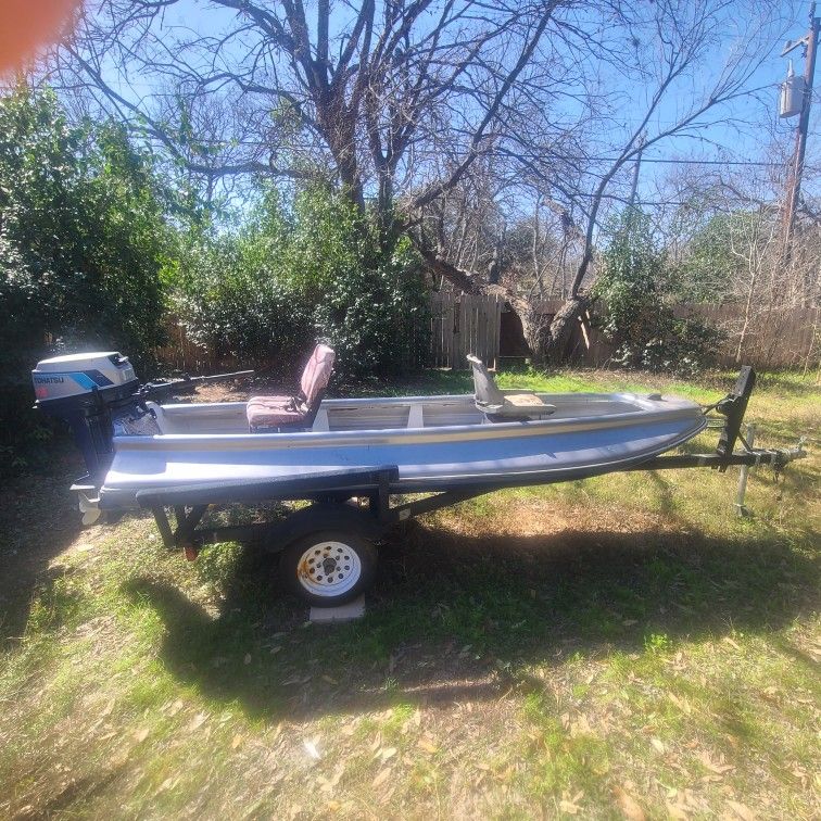 Puddle Jumper Boat With trailer No Motor for Sale in San Antonio, TX ...