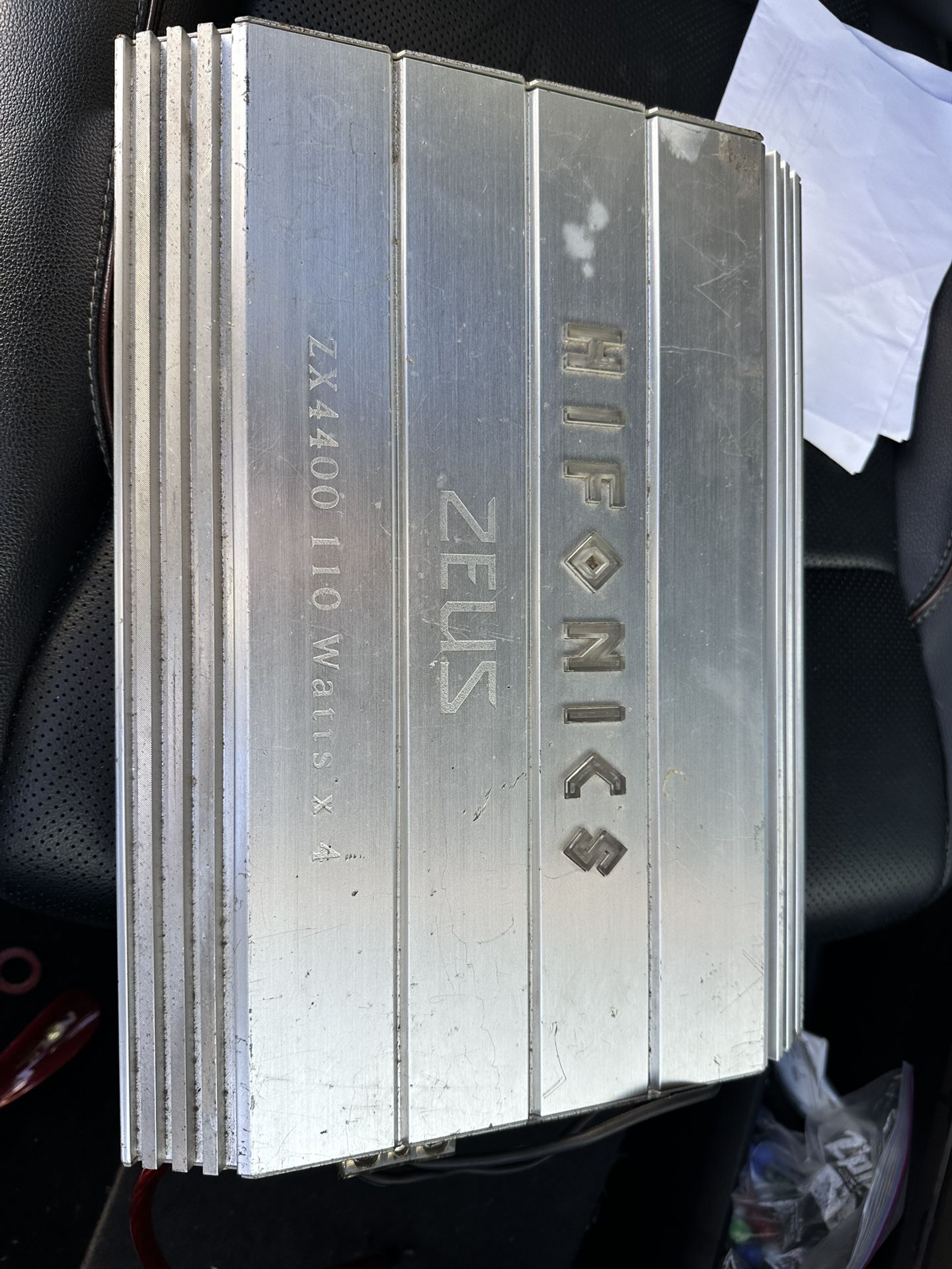 Hifonics Zeus Amplifier ZX4400 110 Watts x 4 untested for Sale in ...