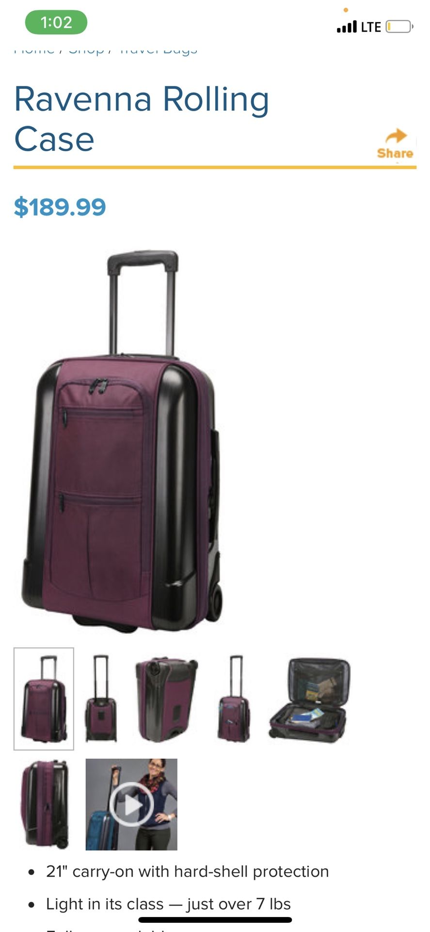 Ravenna Rolling Case by Rick Steves Carry On Luggage for Sale in Aurora ...