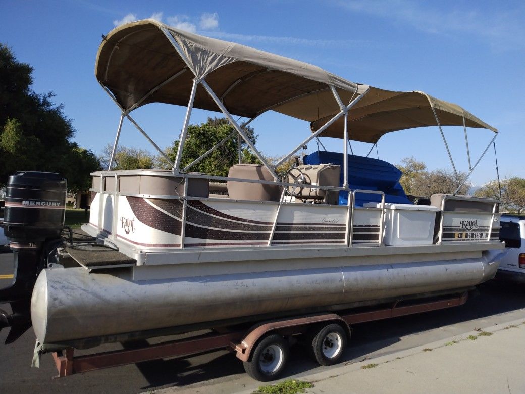 1986 KAYOT 25ft Pontoon Boat for Sale in Irwindale, CA - OfferUp