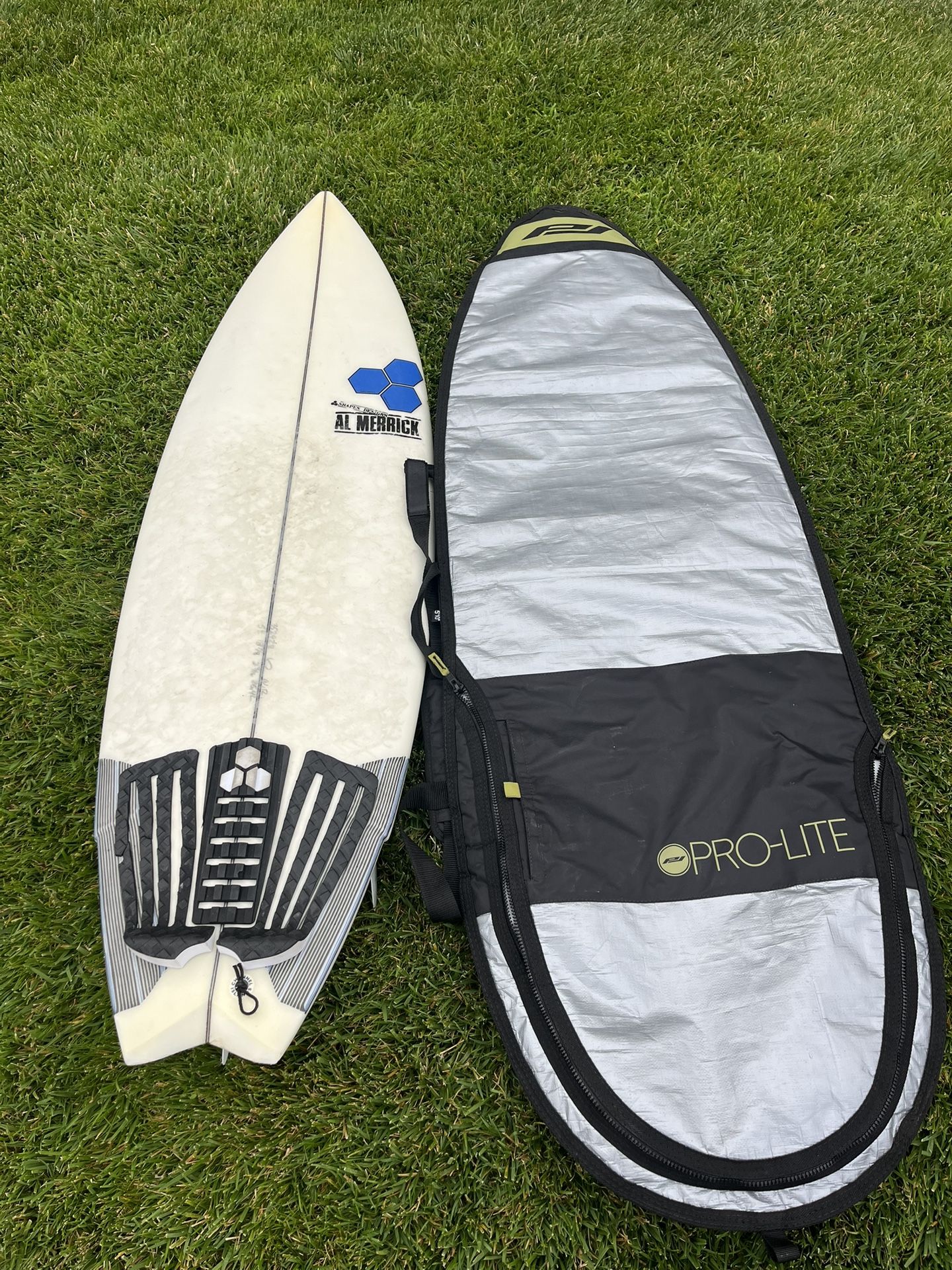 Channel ilands Surfboard with cover for Sale in Cypress, CA - OfferUp