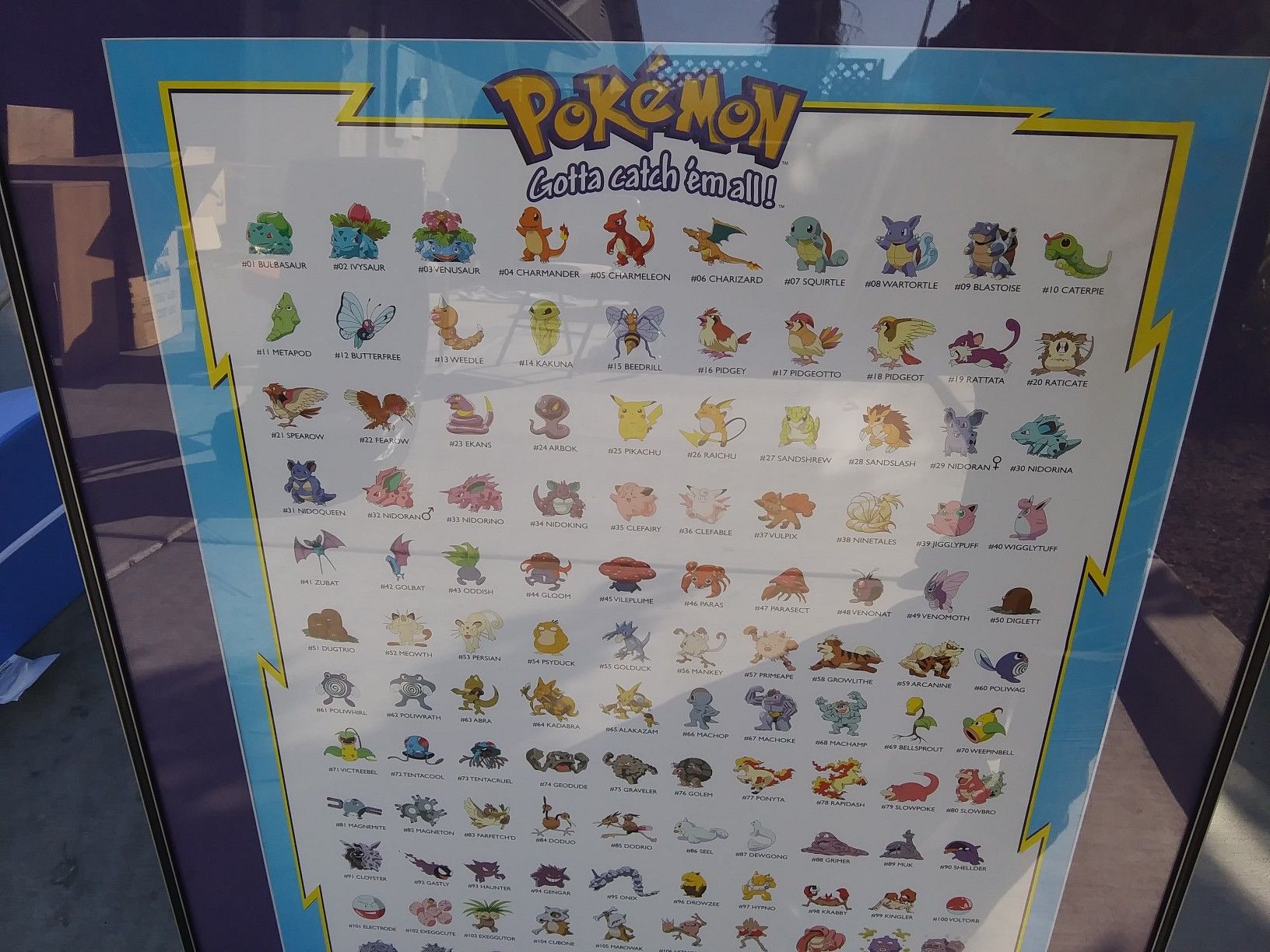 Original 151 Pokemon Poster
