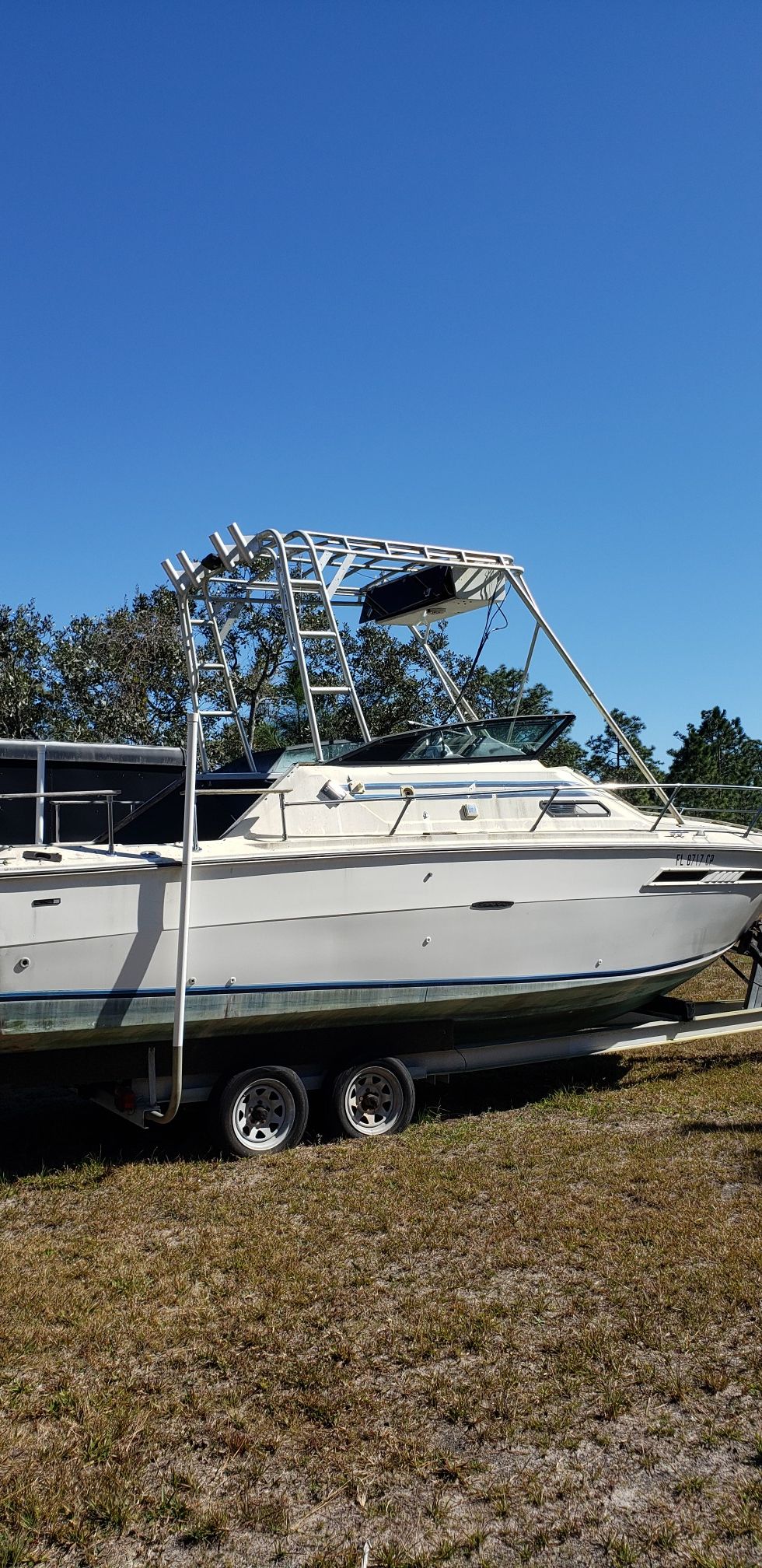 Tuna tower, fishing rod tower, boat tower, bikini top for Sale in ...