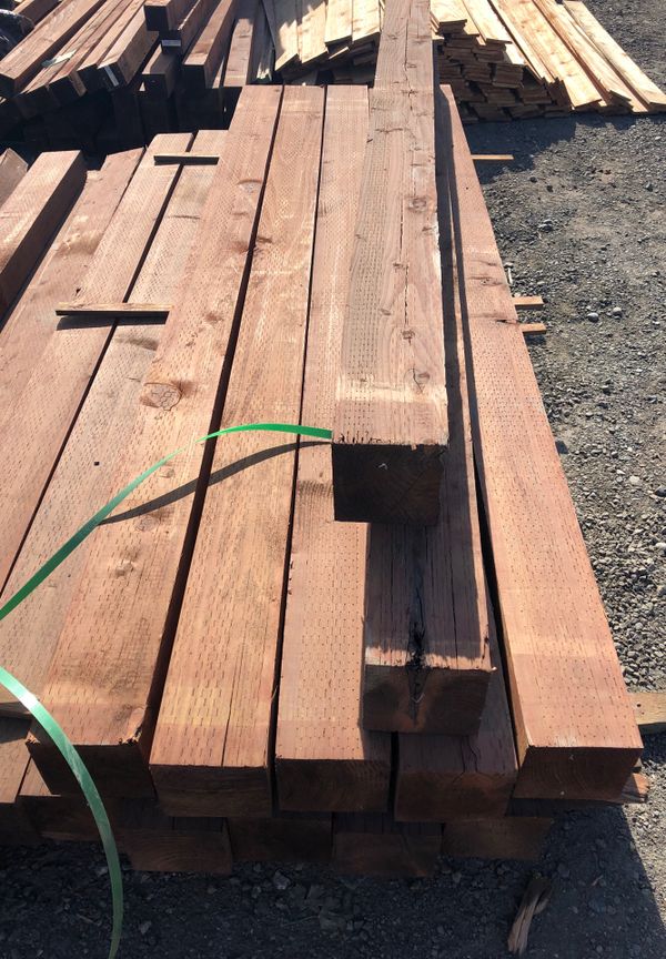 6x6x8 Pressure Treated Fence Posts For Sale In Olympia WA OfferUp