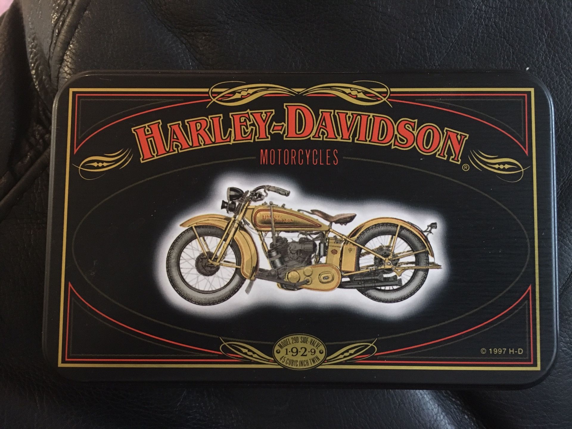 Vintage Harley Davidson playing Motorcycles cards in metal tin for Sale ...