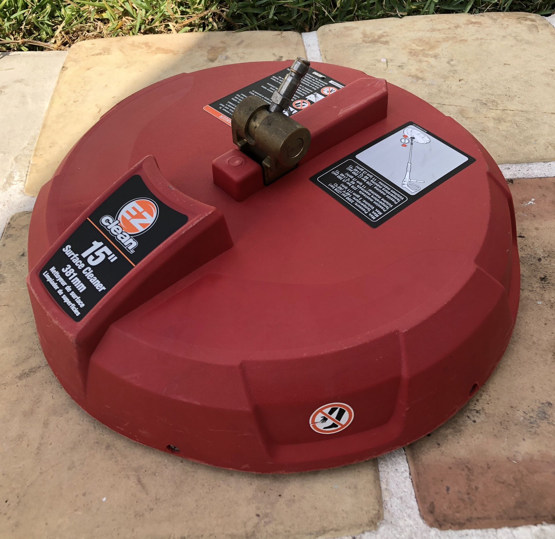 EZ Clean 15” Universal Surface Cleaner For Pressure Washers Up To ...