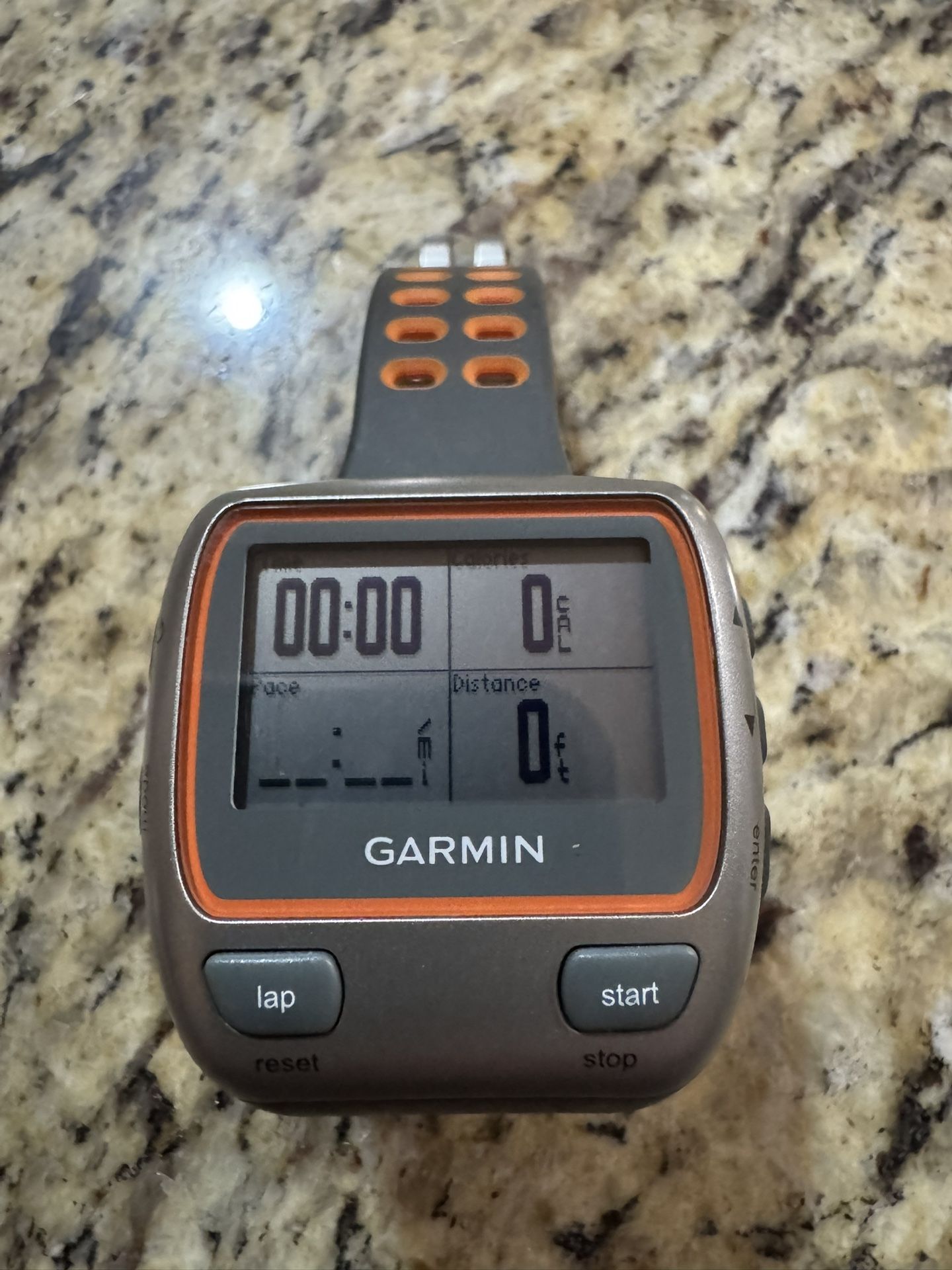 Garmin Large Face Forerunner 310XT Orange/Silver GPS Sports Waterproof ...
