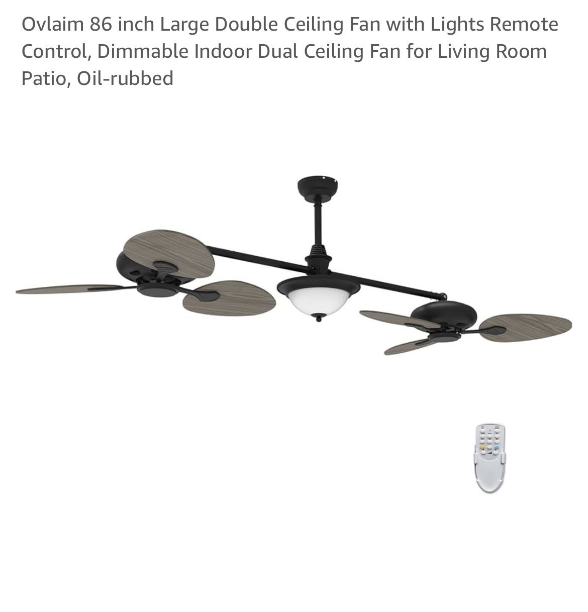 Large Double Ceiling Fan with Lights ( NEW ) for Sale in Houston, TX ...