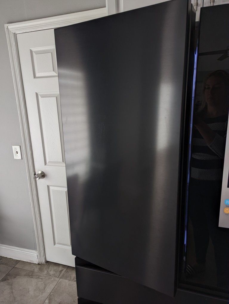 Panel For Bespoke Refrigerator- Matte Black Steel for Sale in Carol ...