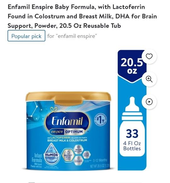Enfamil Enspire Optimum Baby Formula for Sale in Chula Vista, CA - OfferUp