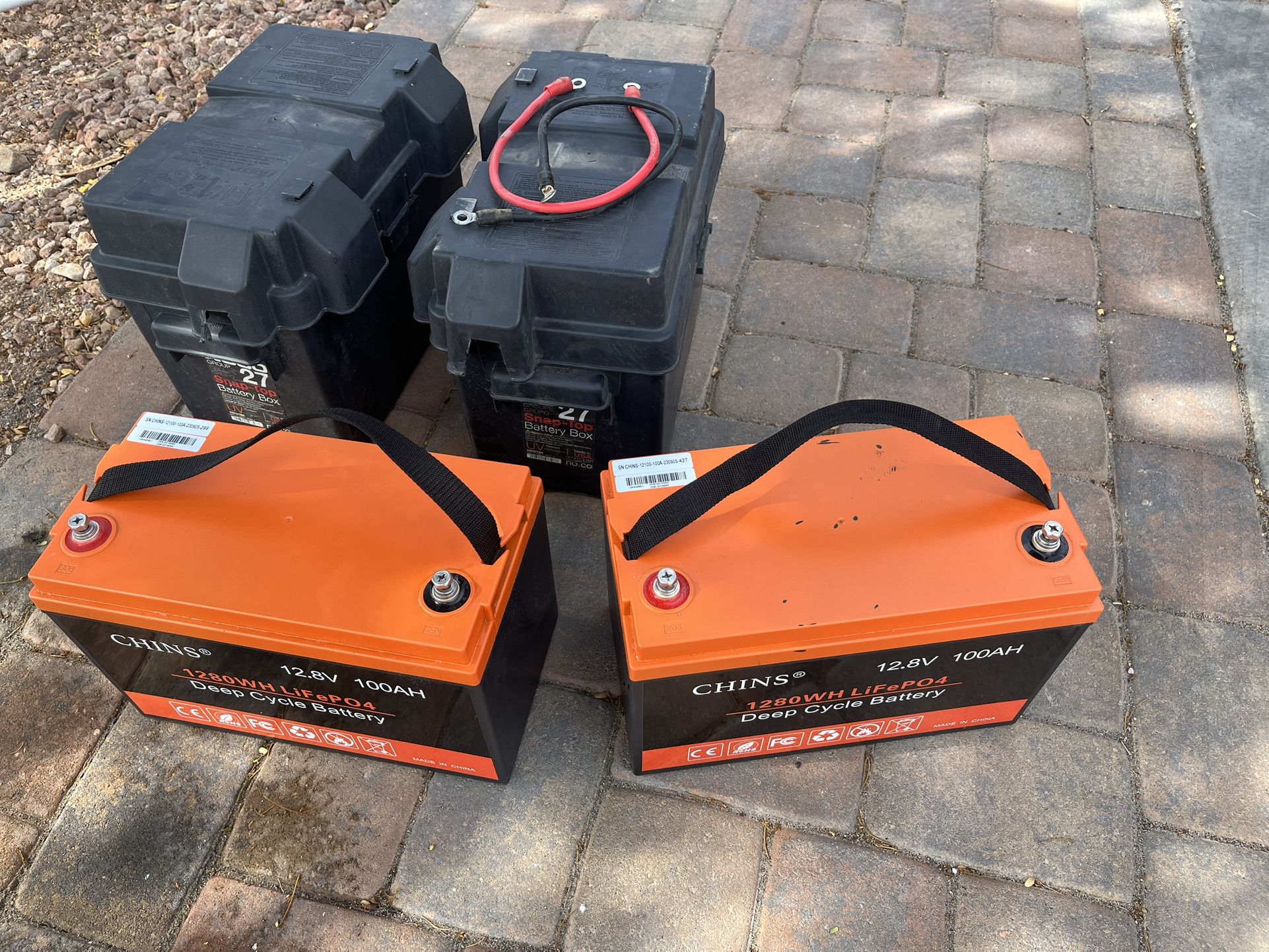 Two 100ah Lithium 12v Batteries for Sale in Phoenix, AZ - OfferUp