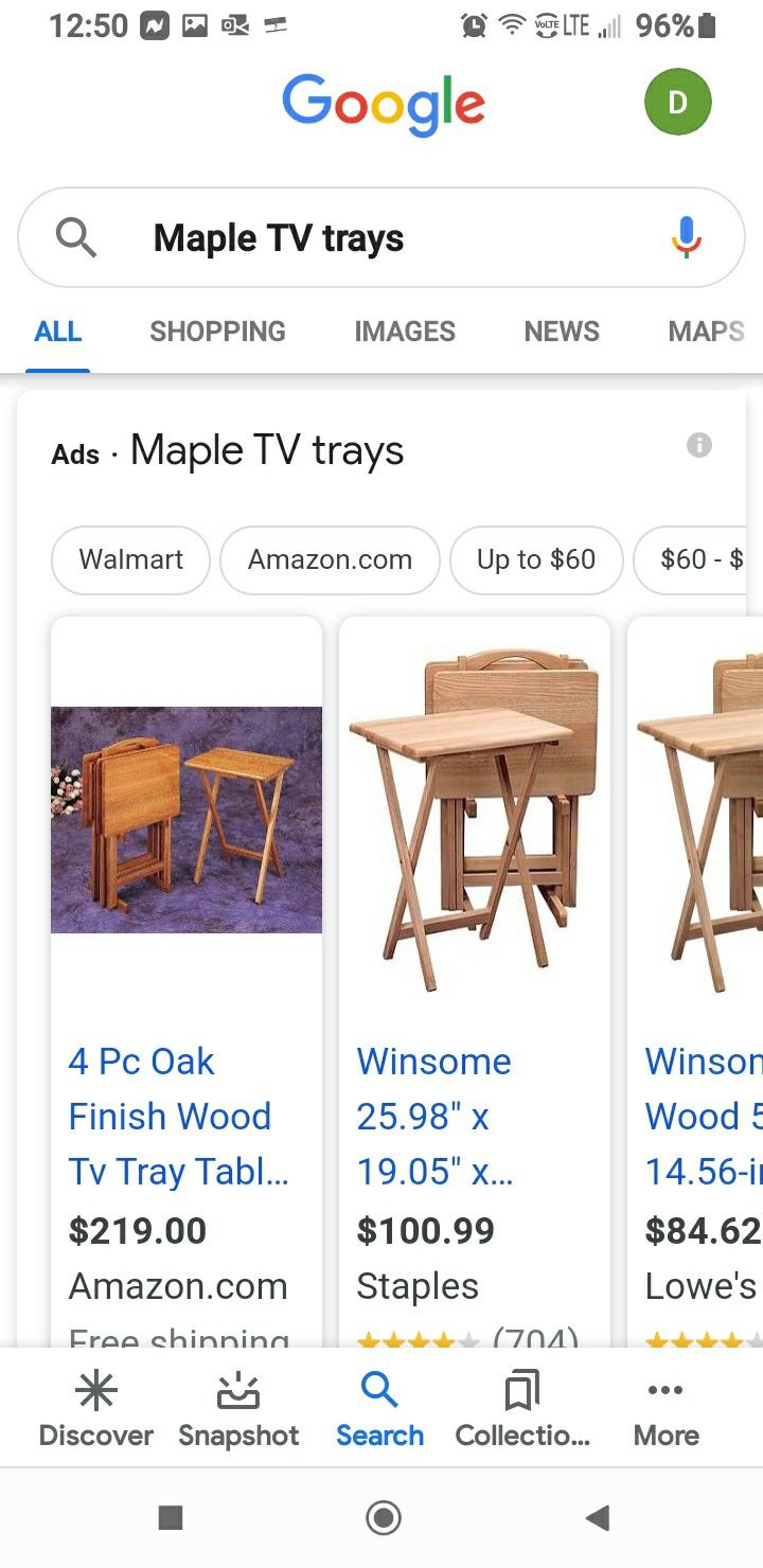 Maple Tv Trays for Sale in Olympia, WA - OfferUp